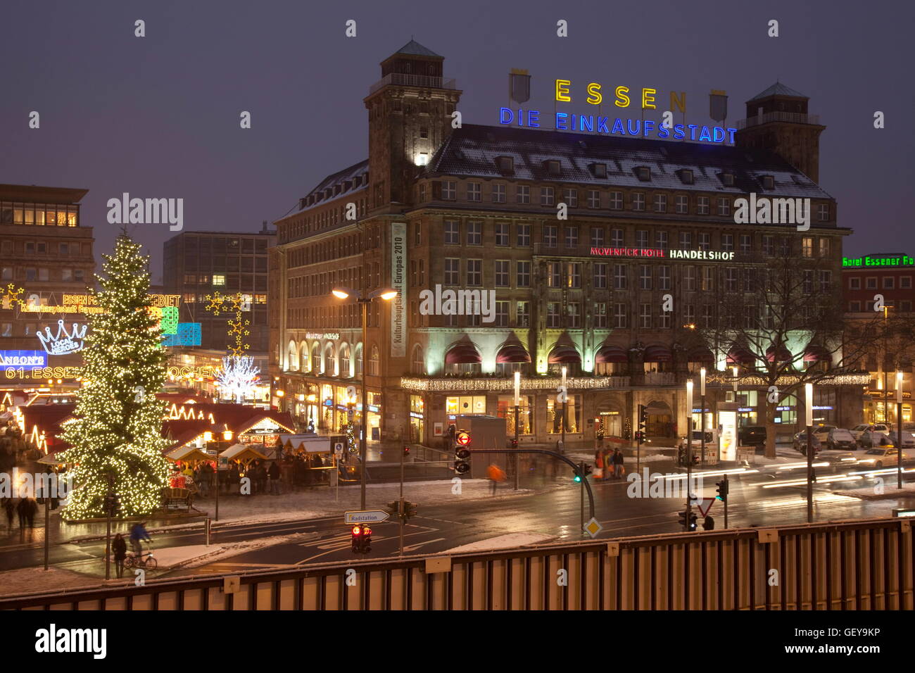 Christmas market, Essen Stock Photo - Alamy
