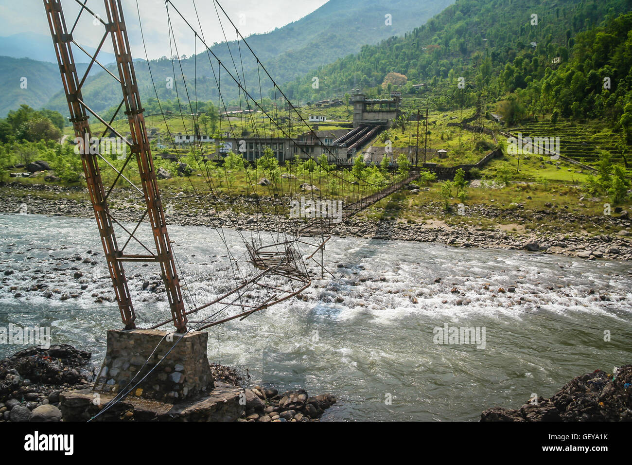 Damaged bridge hi-res stock photography and images - Alamy