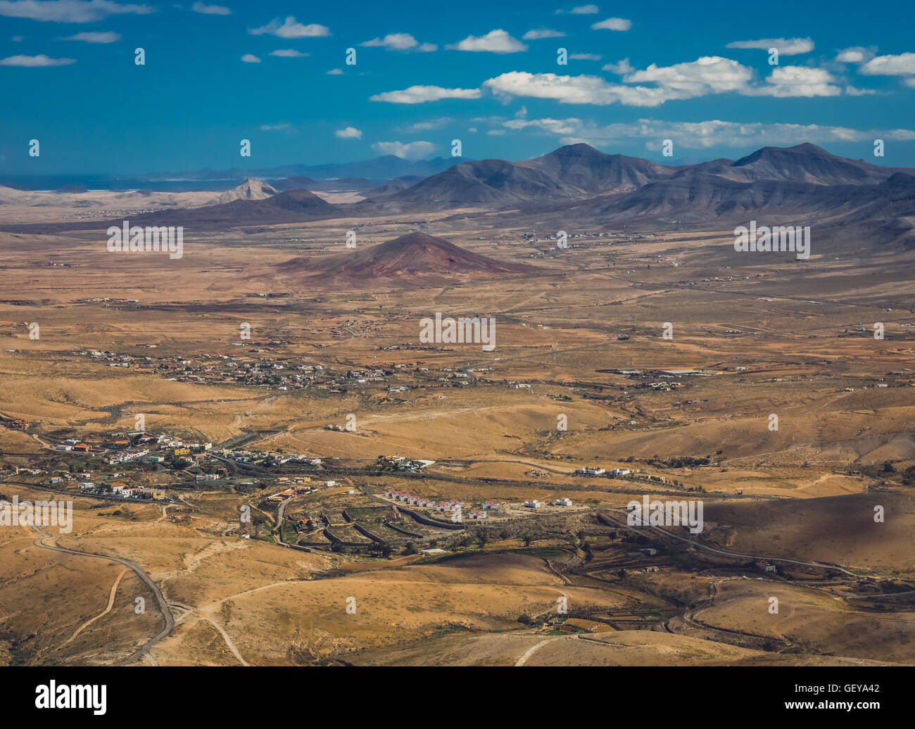 Dry landscape of Fuerteventura, Canary Islands, Spain Stock Photo - Alamy