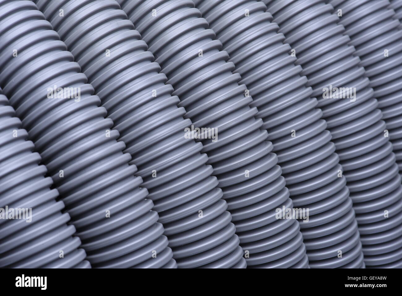 Corrugated pipe for installation of electrical cable Stock Photo - Alamy