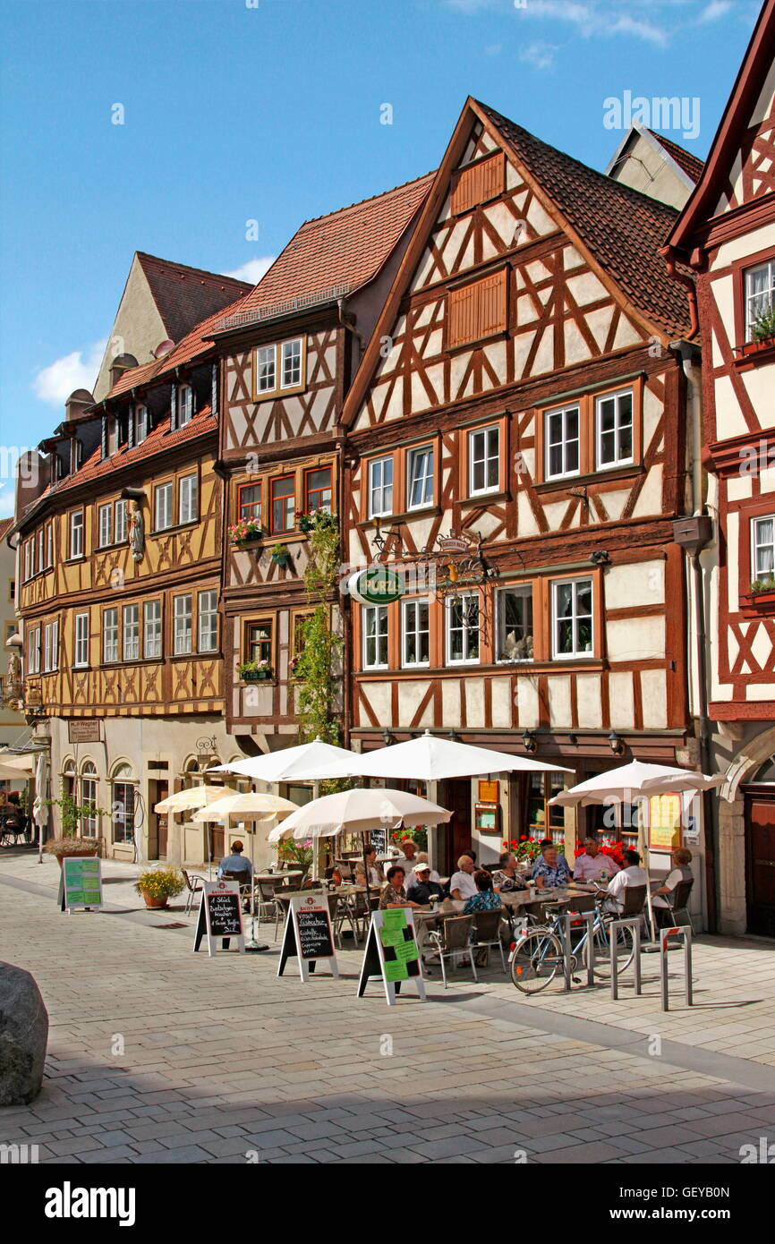 geography / travel, Germany, Bavaria, Ochsenfurt, old town, pedestrian ...