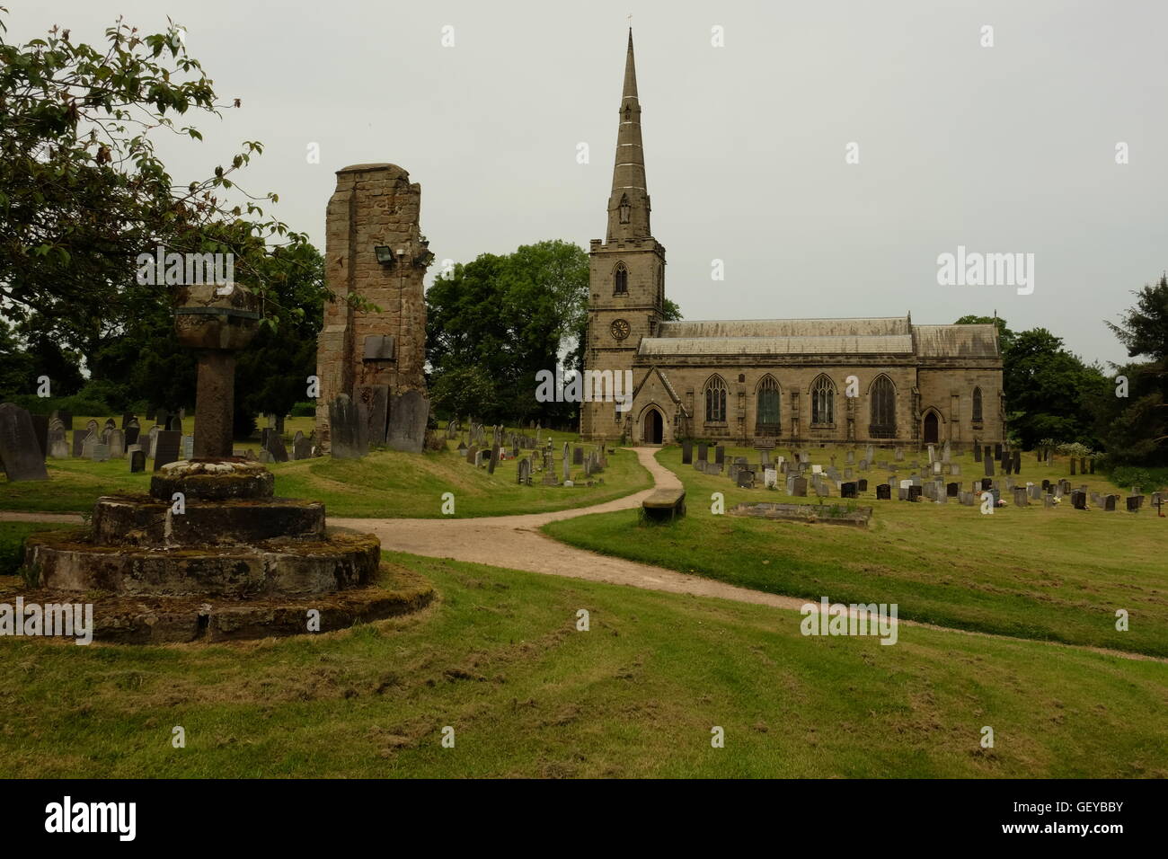Saint George's Church, Ticknall, Derbyshire Stock Photo - Alamy