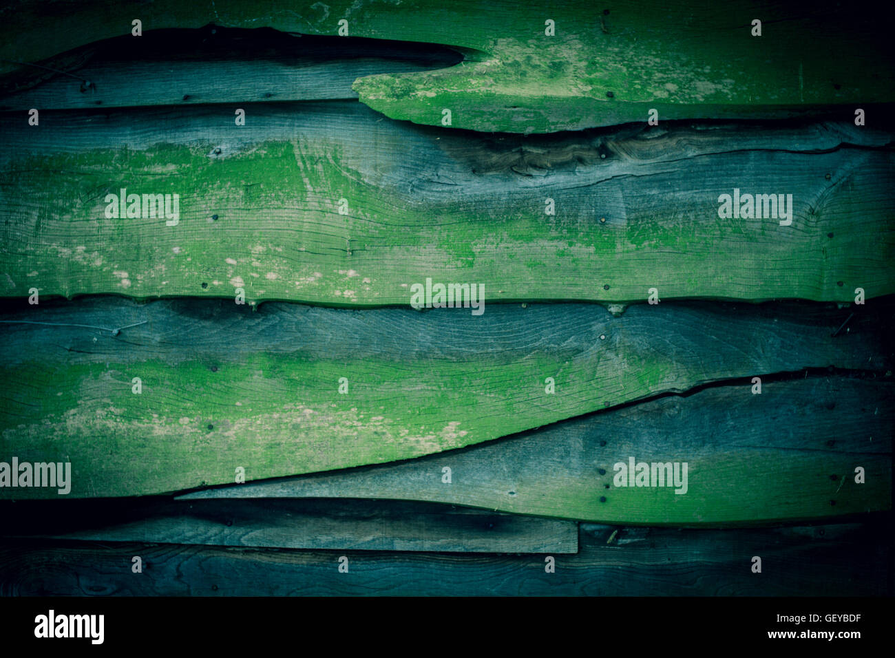 Background texture of a green wooden pine fence Stock Photo - Alamy