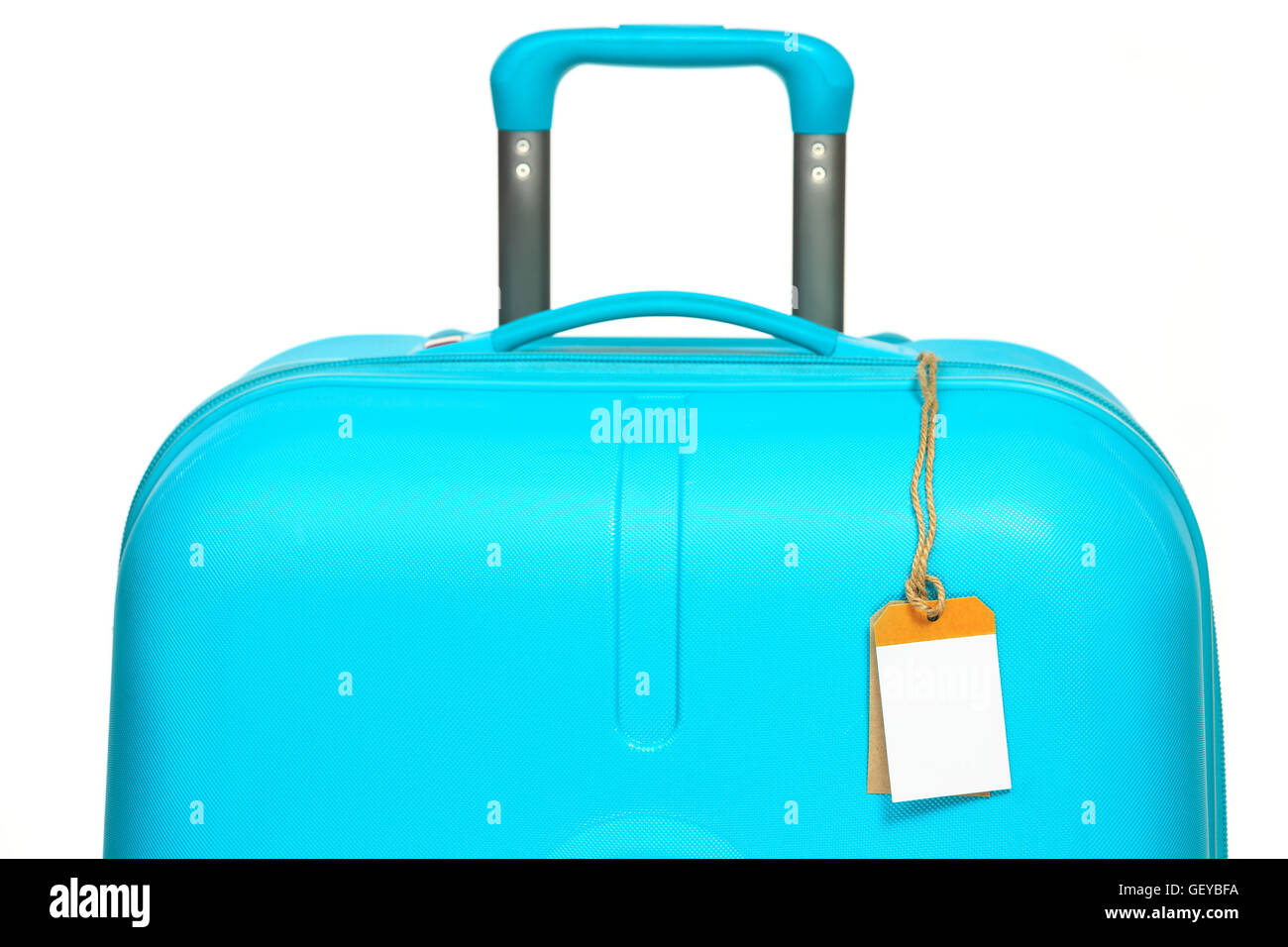 The modern large suitcase on white background Stock Photo - Alamy