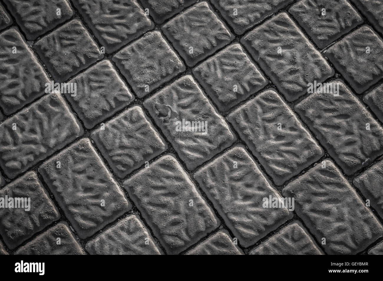 Rectangular pattern of a stony pathway on the street Stock Photo - Alamy