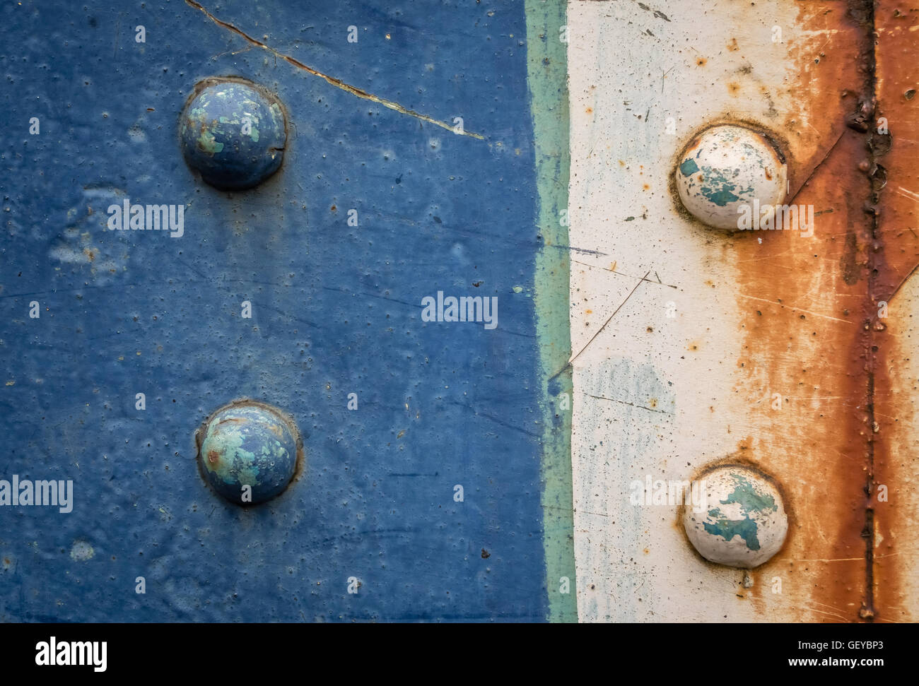 Closeup of an old rusty rivet in a grunge metal fence Stock Photo - Alamy