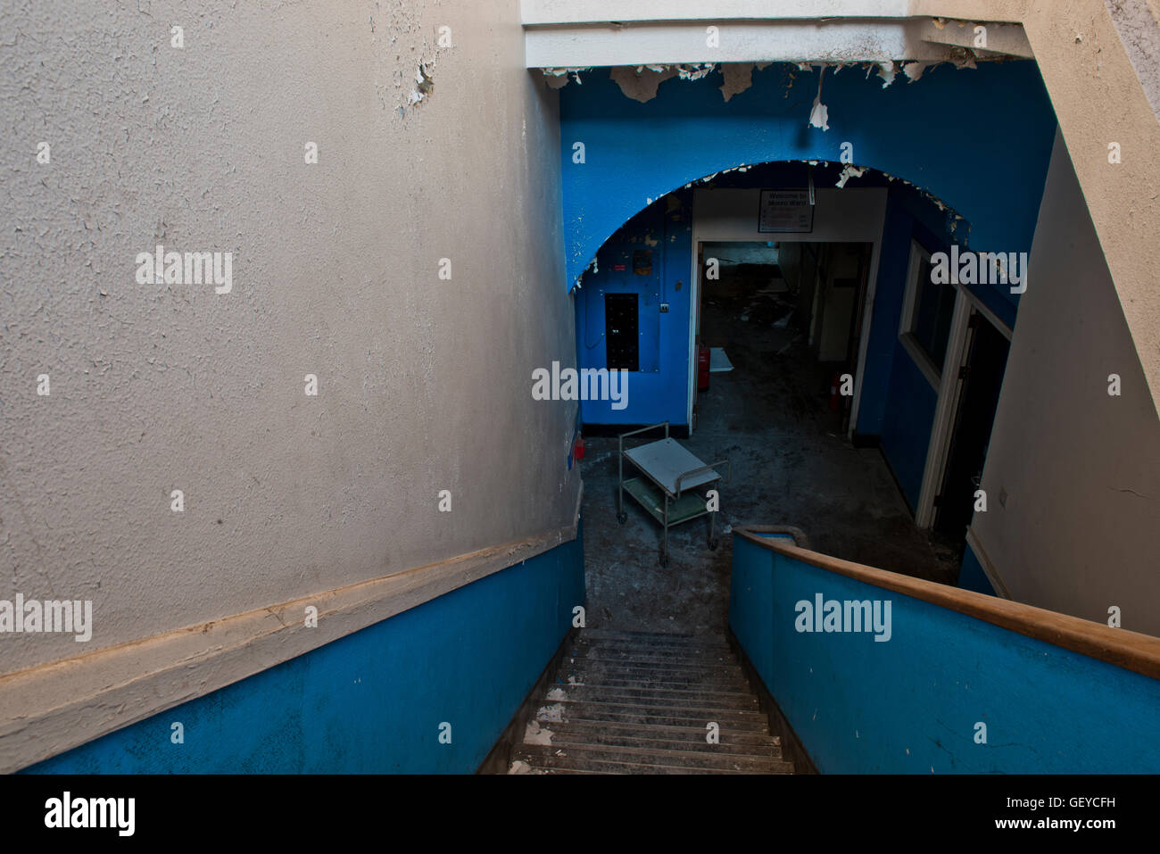Interior image showing part of the closed St Clements Hospital in ...
