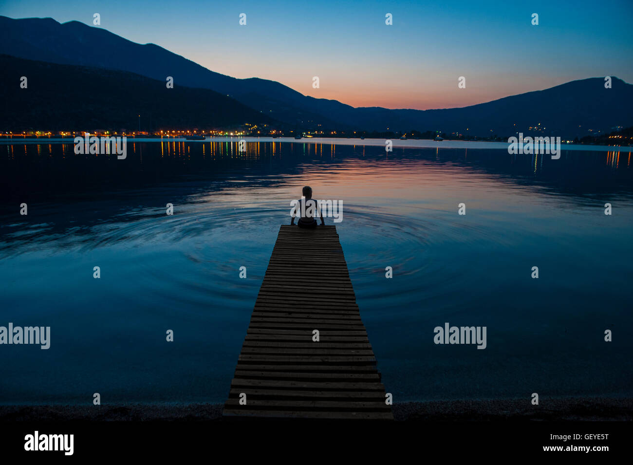Lonely outdoors teenager boy hi-res stock photography and images - Alamy