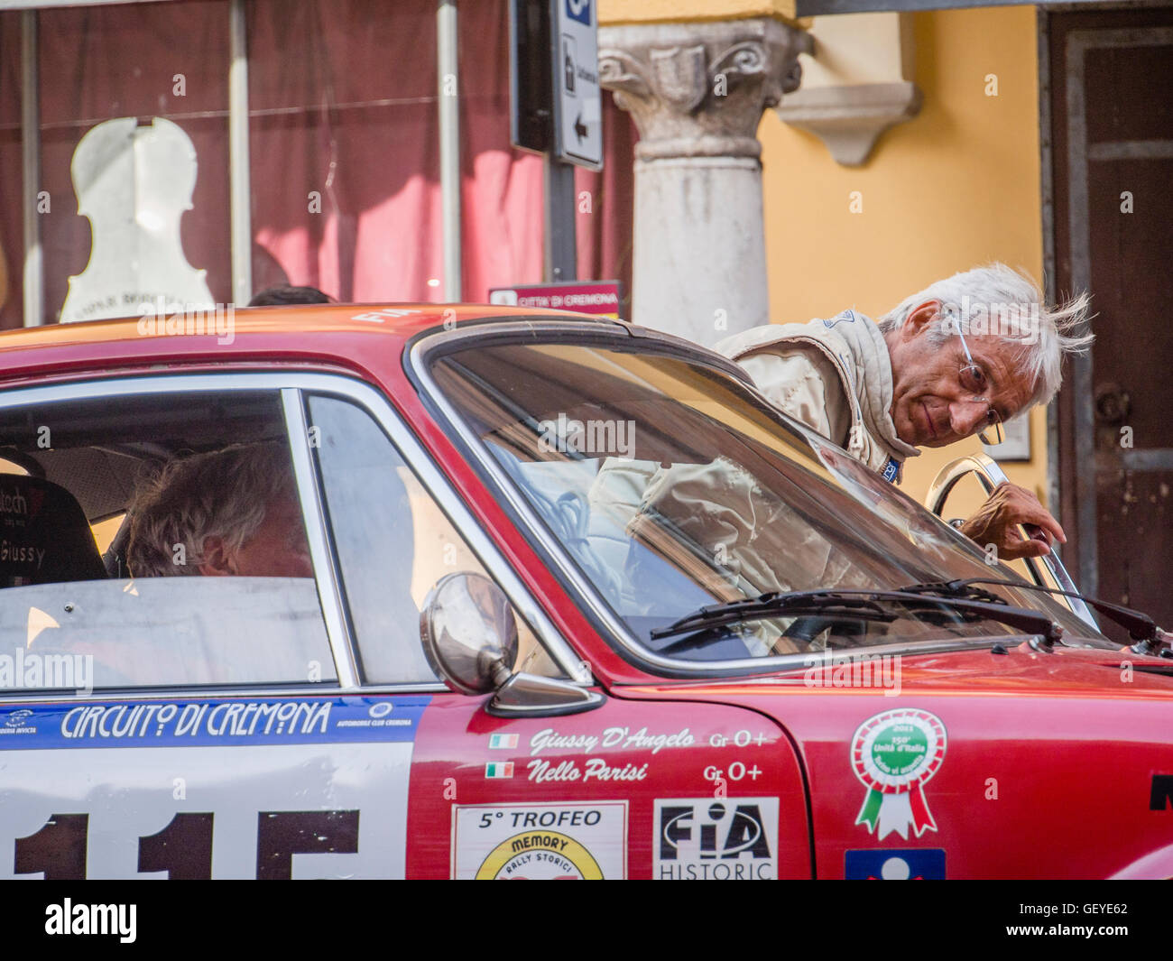 Cremona Historical Rally Circuit 2016 , ceremony, drivers, co pilots ...