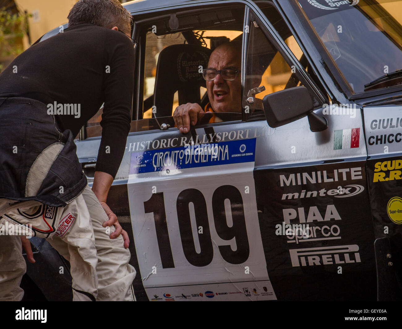 Cremona Historical Rally Circuit 2016 , ceremony, drivers, co pilots ...