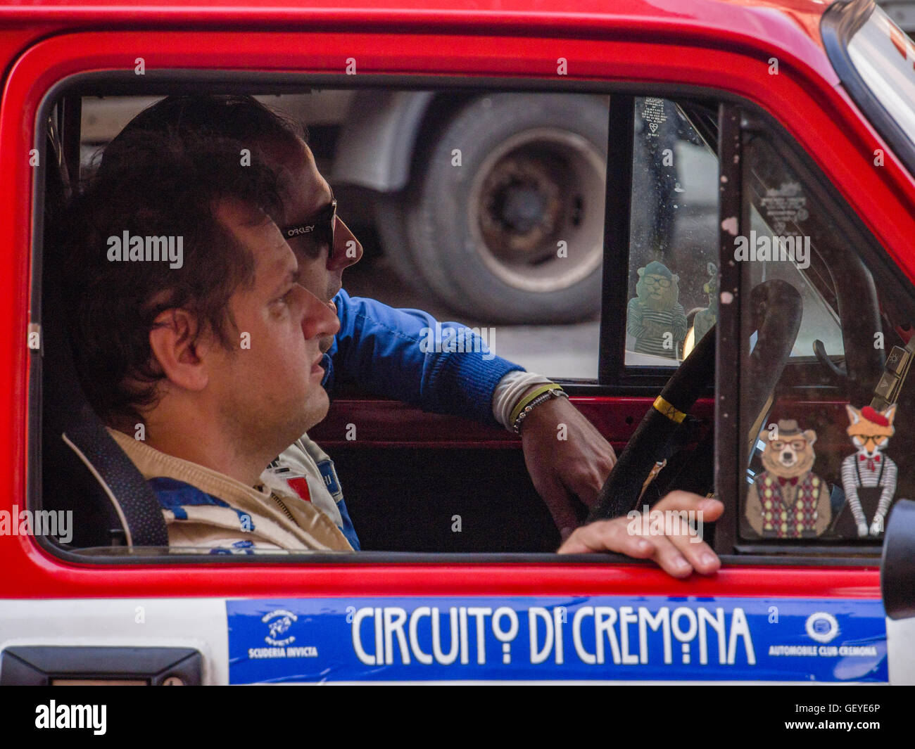 Cremona Historical Rally Circuit 2016 , ceremony, drivers, co pilots ...