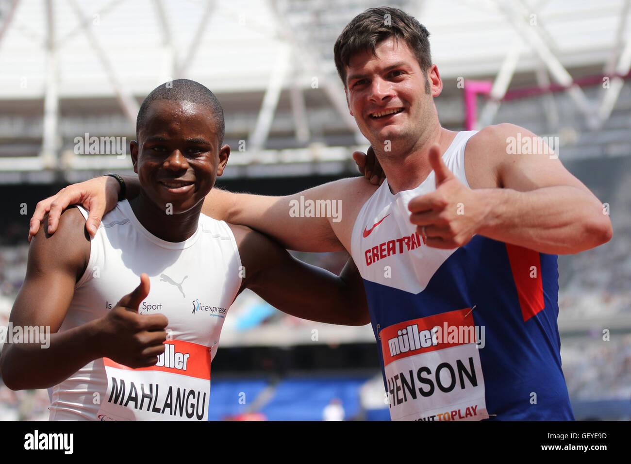 Ntando Mahlangu of South Africa & David Henson 200m Men - T42 2016 ...