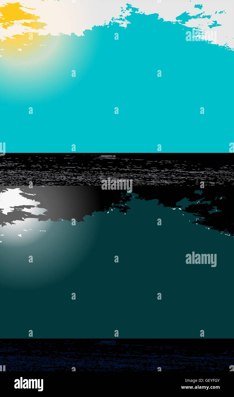 Day and night in Modern Flat Design Vector Illustration Stock Vector ...