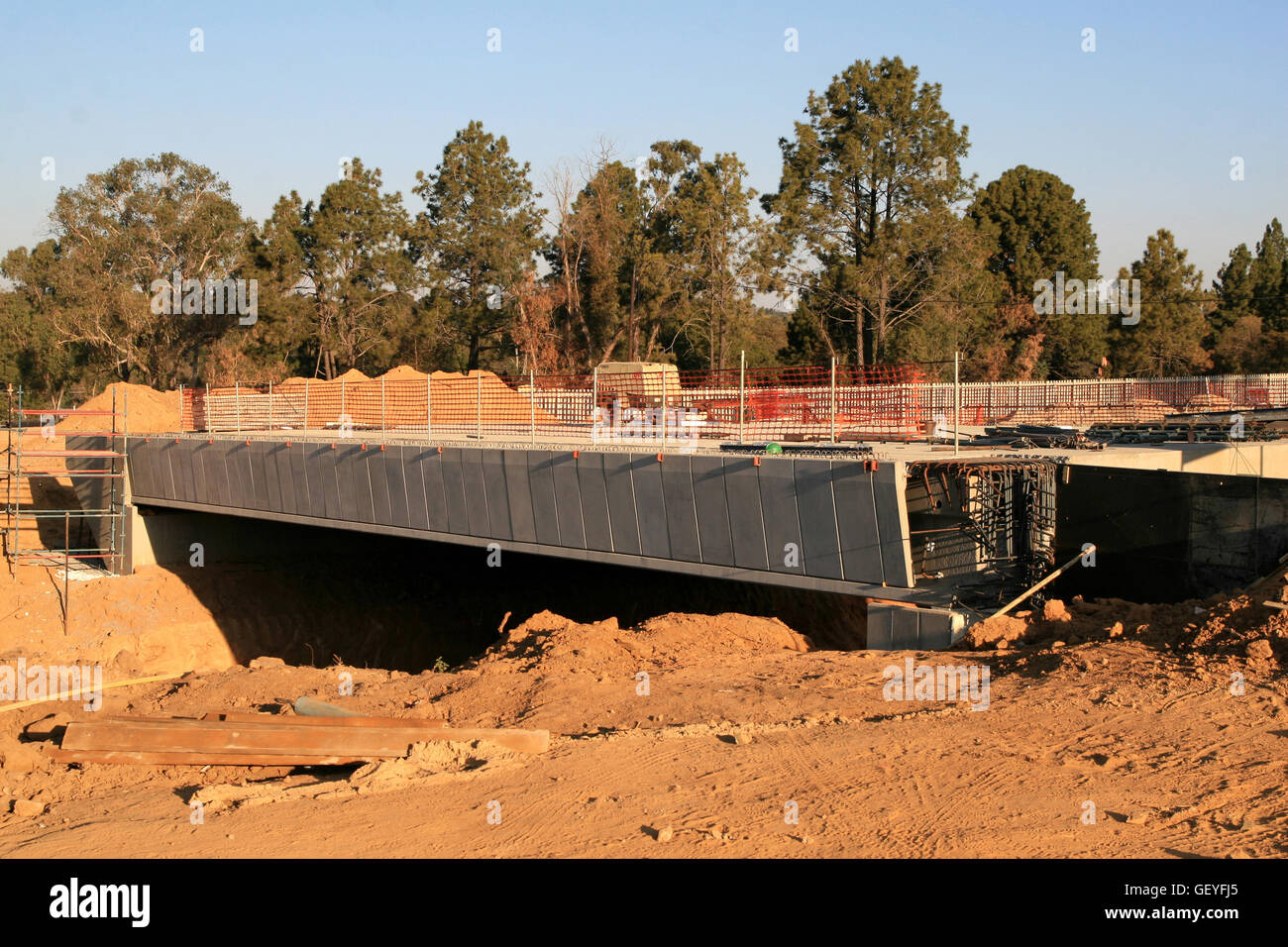 Gautrain building site, Johannesburg, Gauteng, South Africa Stock Photo ...