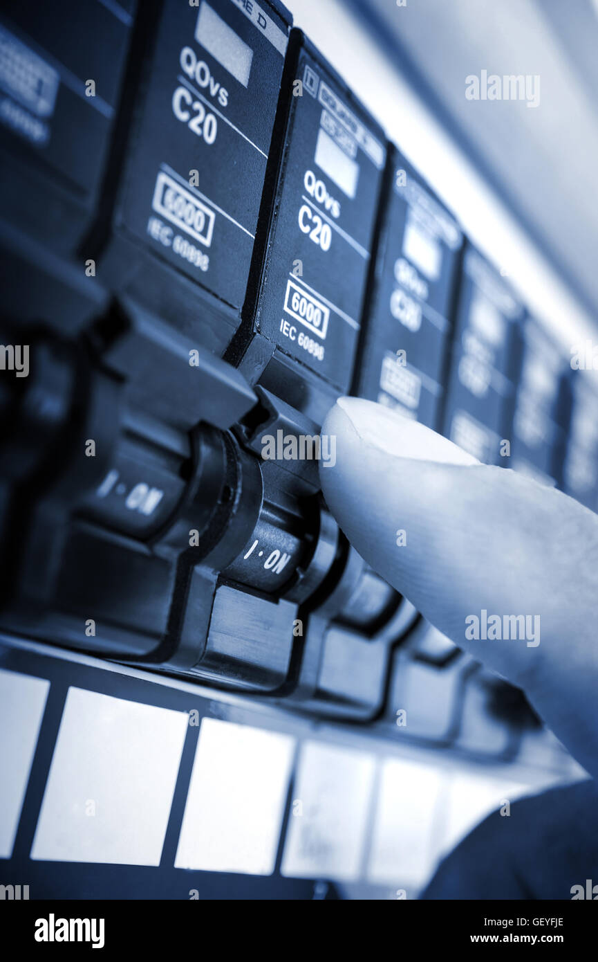Circuit breaker panel hi-res stock photography and images - Alamy