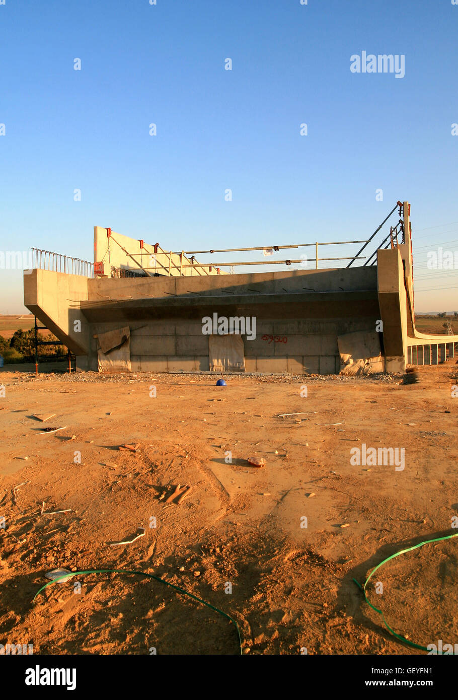 Gautrain building site, Johannesburg, Gauteng, South Africa Stock Photo ...