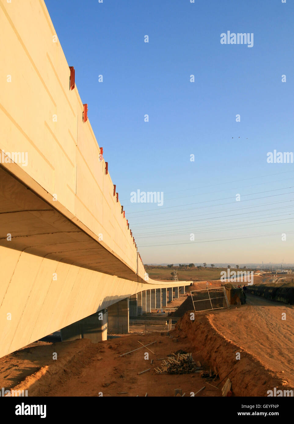 Gautrain building site, Johannesburg, Gauteng, South Africa Stock Photo ...