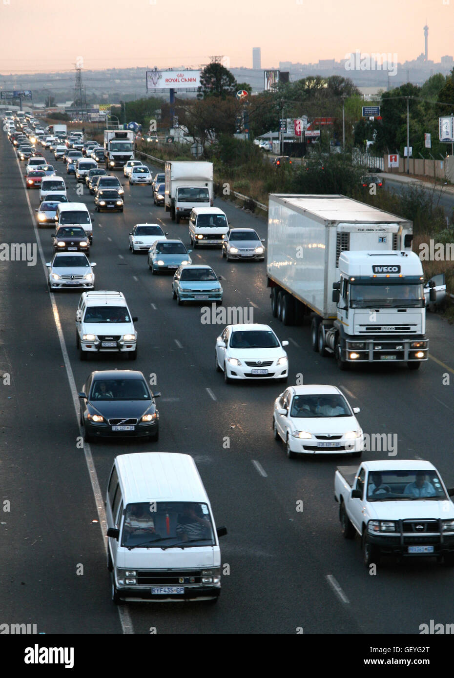 N1 North rush-hour, Johannesburg, Gauteng, South Africa Stock Photo - Alamy