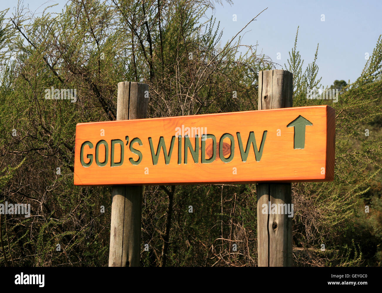 Signage at God's Window, Mpumalanga, South Africa Stock Photo - Alamy