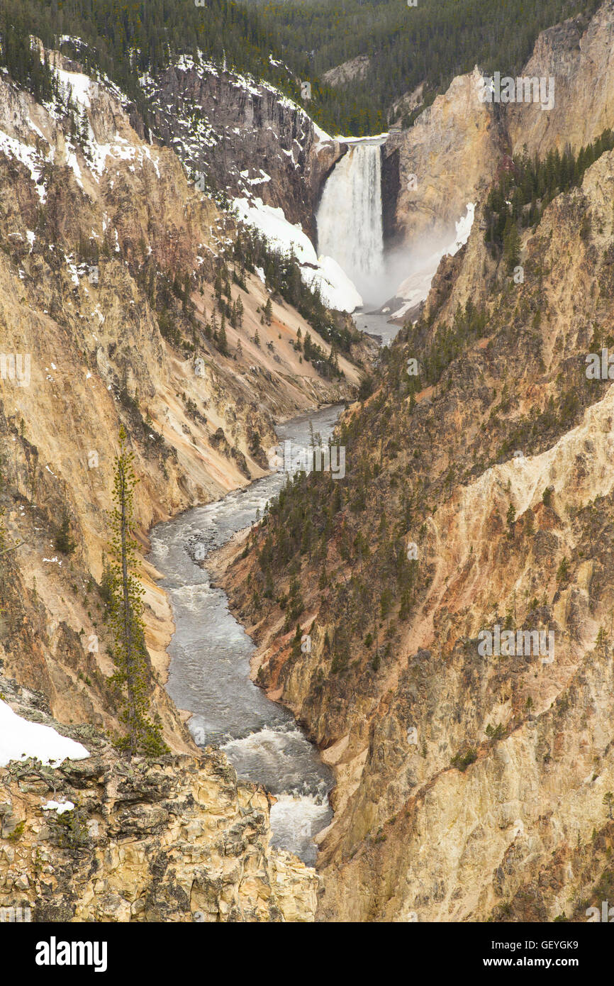 Yellowstone National Park waterfalls and Colorado River and Grand ...