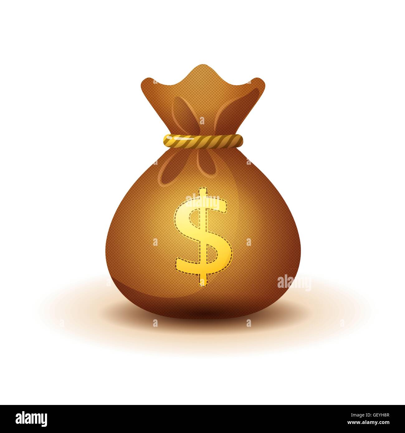 money bag - realistic style Stock Vector Image & Art - Alamy