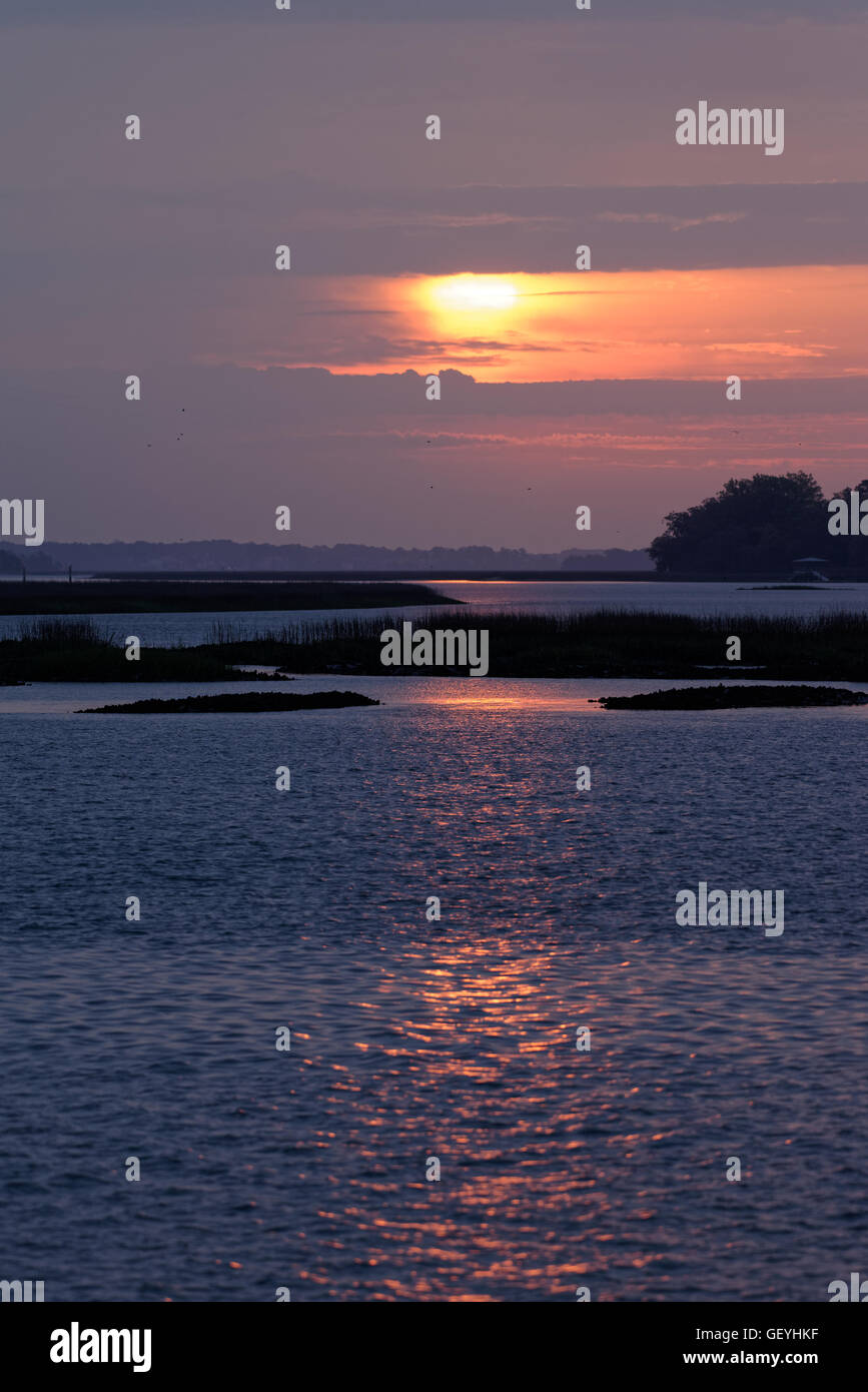Sunset marsh hi-res stock photography and images - Alamy