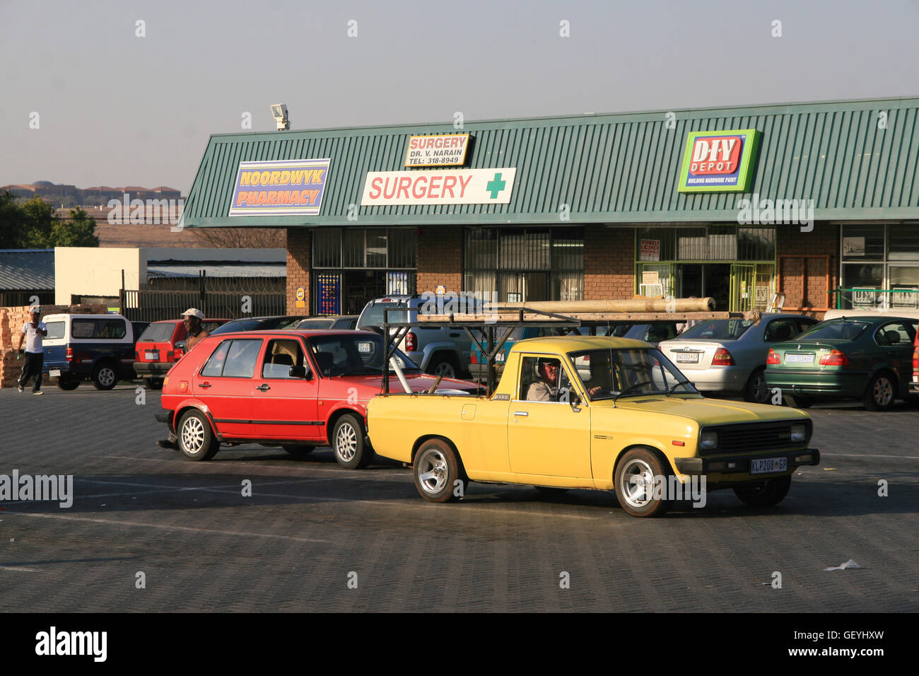 Cars in a parking lot, Noordwyk, Midrand, South Africa Stock Photo - Alamy