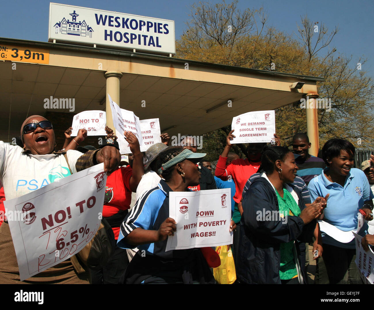 Weskoppies hospital strike hi-res stock photography and images - Alamy