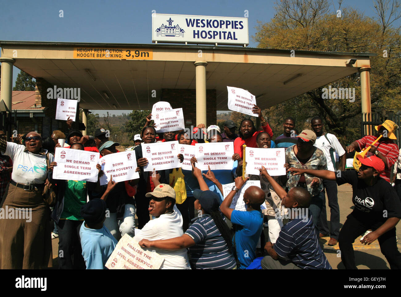 Weskoppies hospital strike hi-res stock photography and images - Alamy