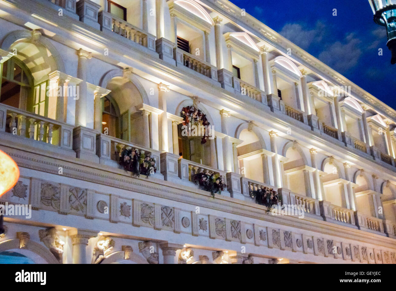 Las Vegas, NV, USA . January 21, 2016: The interior of the Venetian ...