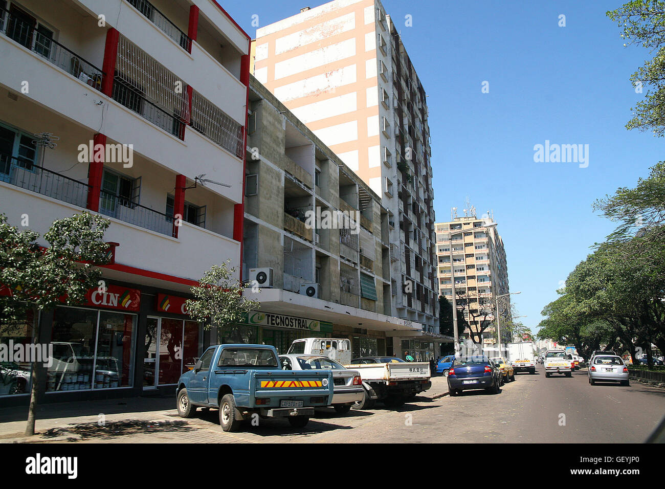 Town scene, Maputo, Mozambique Stock Photo - Alamy