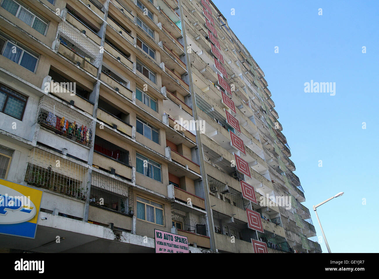 Apartment building, Maputo, Mozambique Stock Photo - Alamy