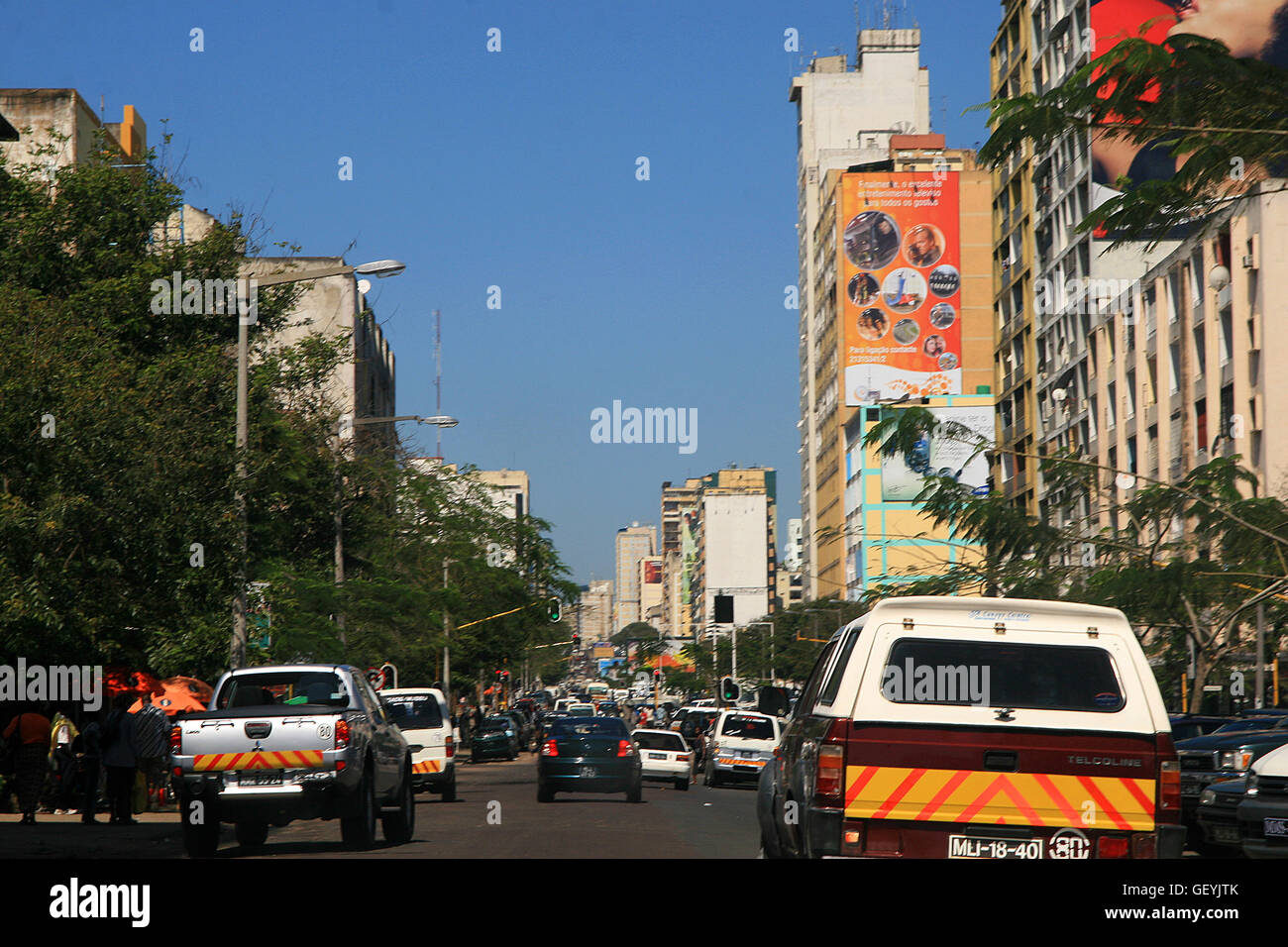 Traffic scene, Maputo, Mozambique Stock Photo - Alamy