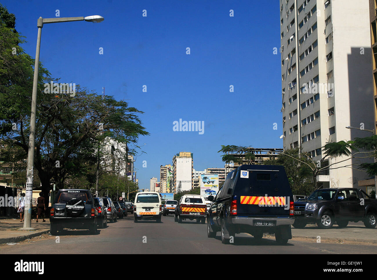 Traffic scene, Maputo, Mozambique Stock Photo - Alamy