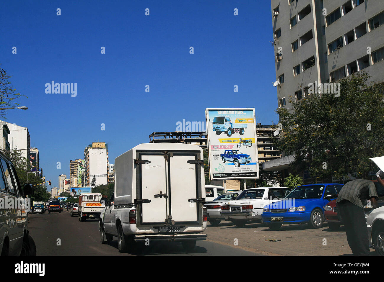 Traffic scene, Maputo, Mozambique Stock Photo - Alamy