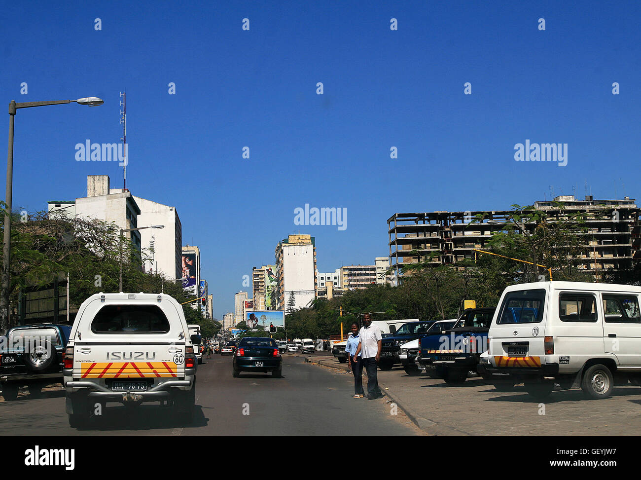 Traffic scene, Maputo, Mozambique Stock Photo - Alamy