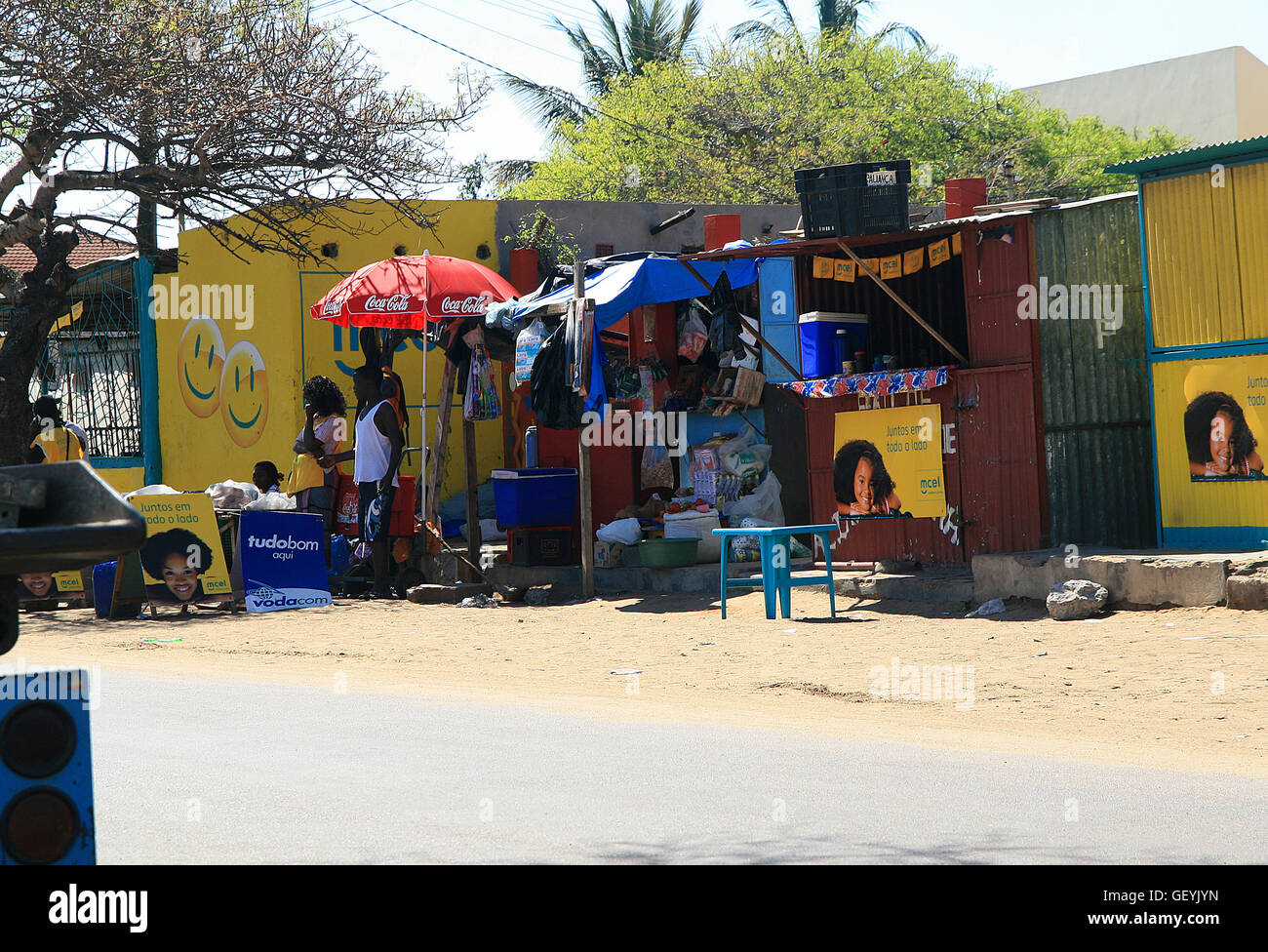 Roadside scene, Maputo, Mozambique Stock Photo - Alamy
