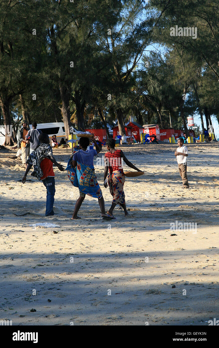 Beach scene, Maputo, Mozambique Stock Photo - Alamy