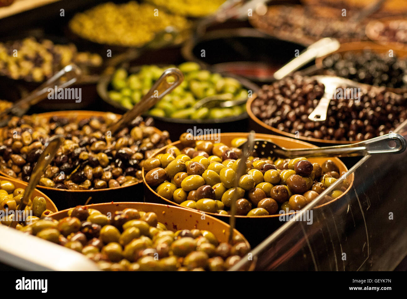 Olives bar hi-res stock photography and images - Alamy