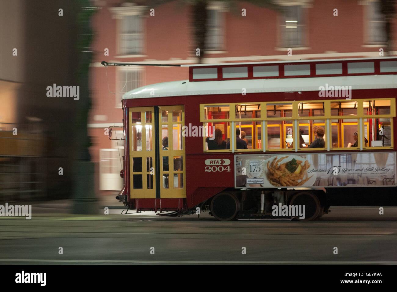 New Orleans Trolley Stock Photo - Alamy