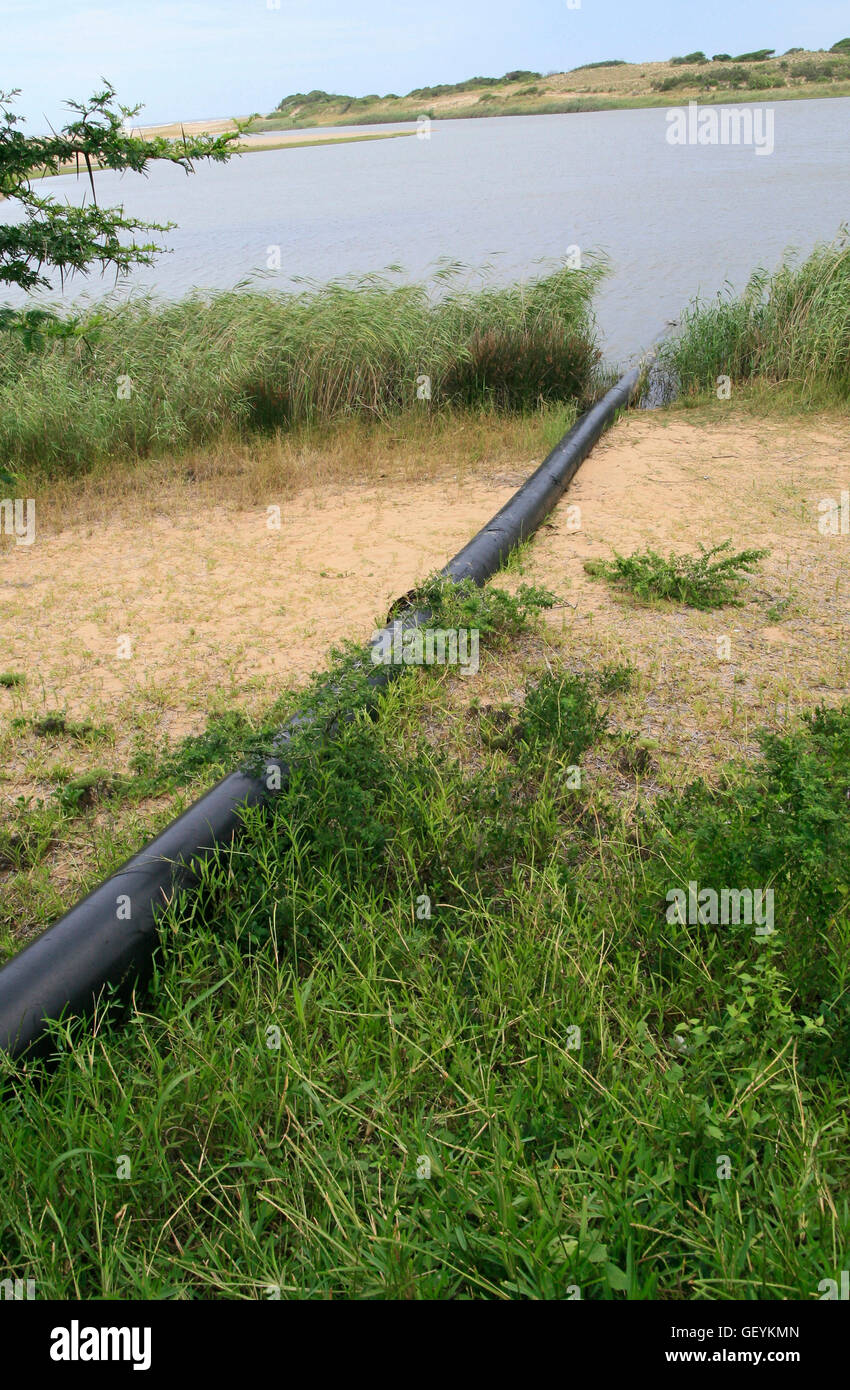Sewer pipe leading into lake at st lucia hi-res stock photography and ...