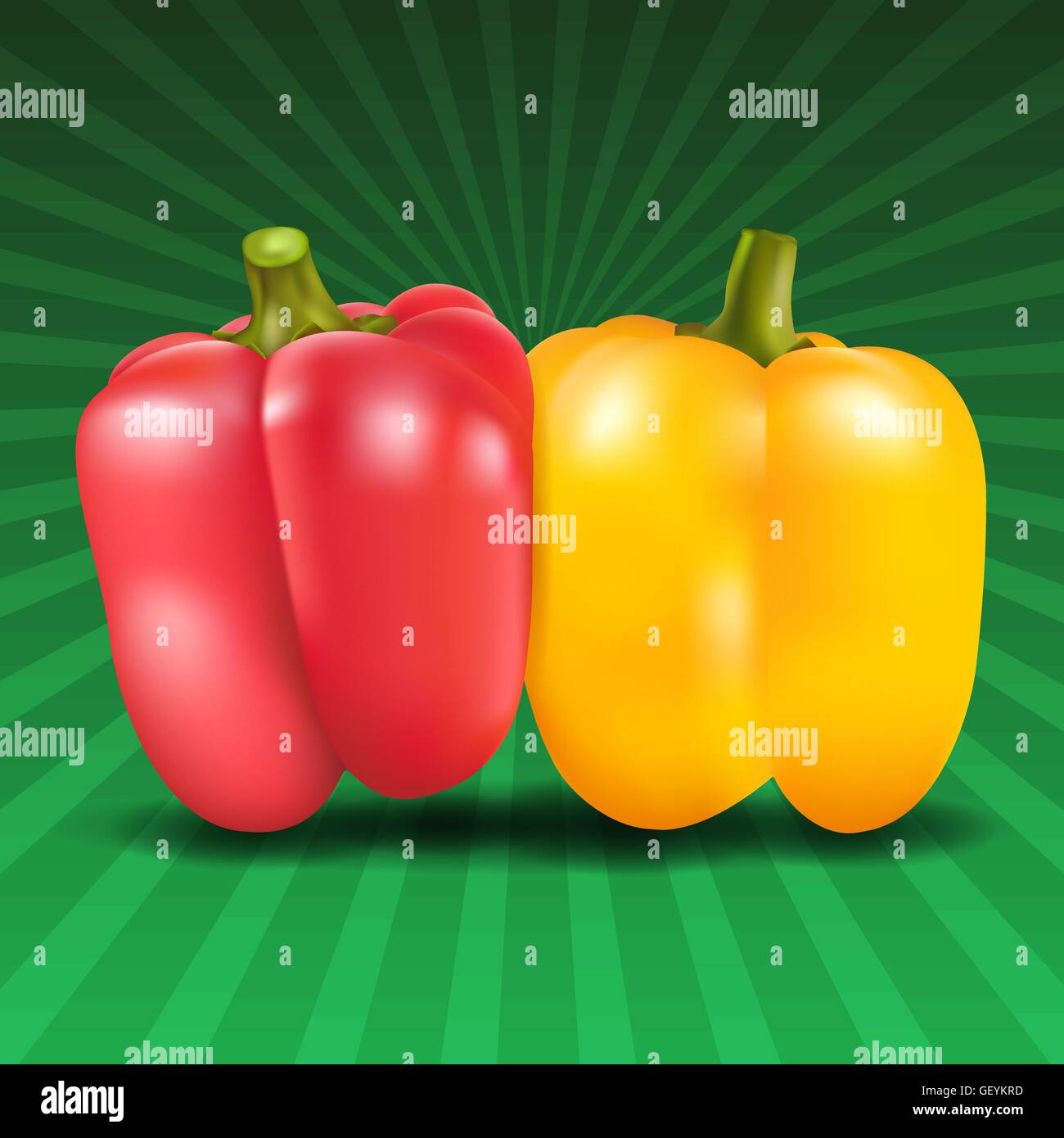Sweet peppers. Vector illustration Stock Vector Image & Art - Alamy