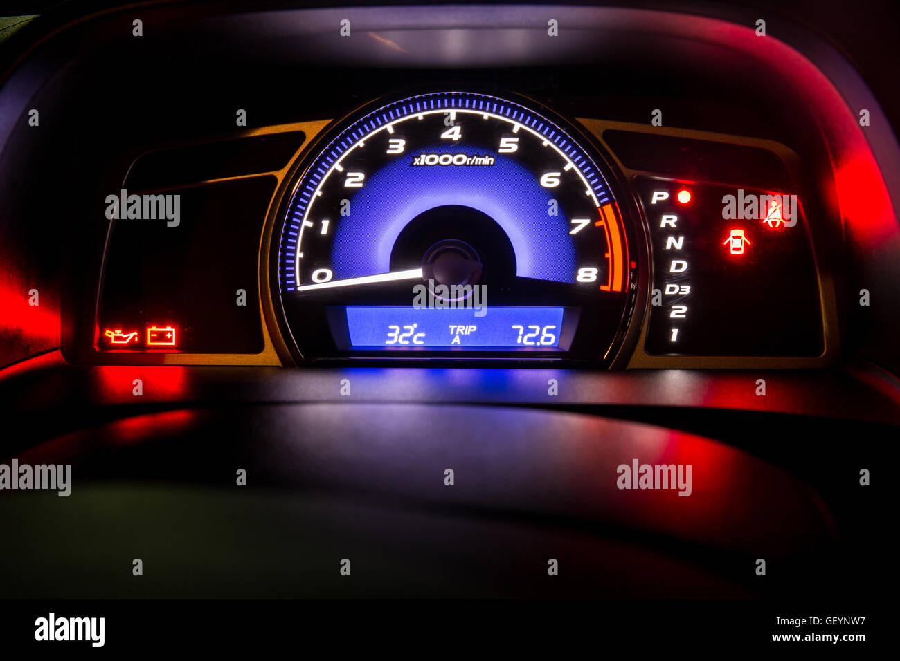 Modern car dashboard night hi-res stock photography and images - Alamy