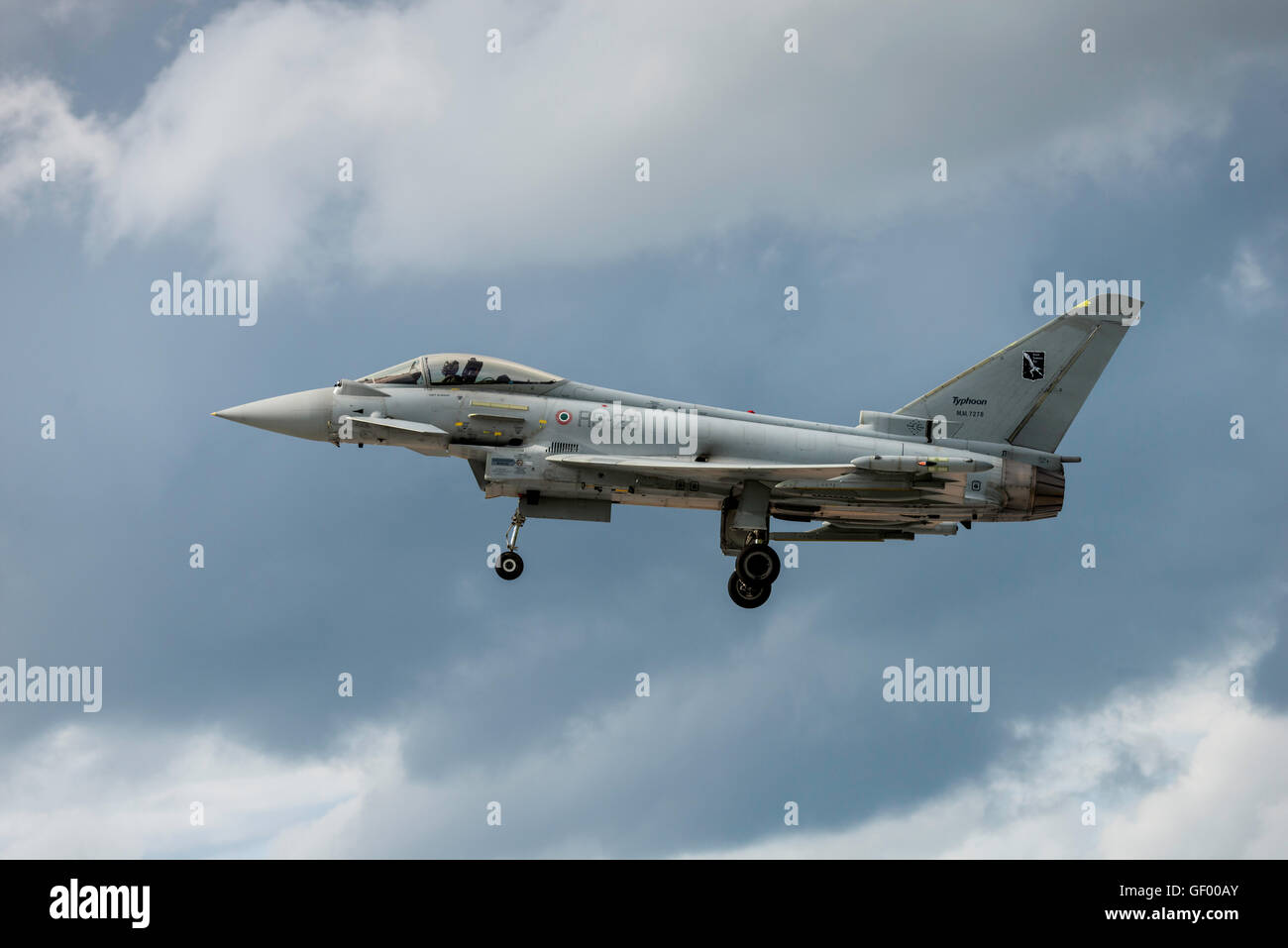 Typhoon display jet fighter eurofighter flying. RIAT Fairford England ...