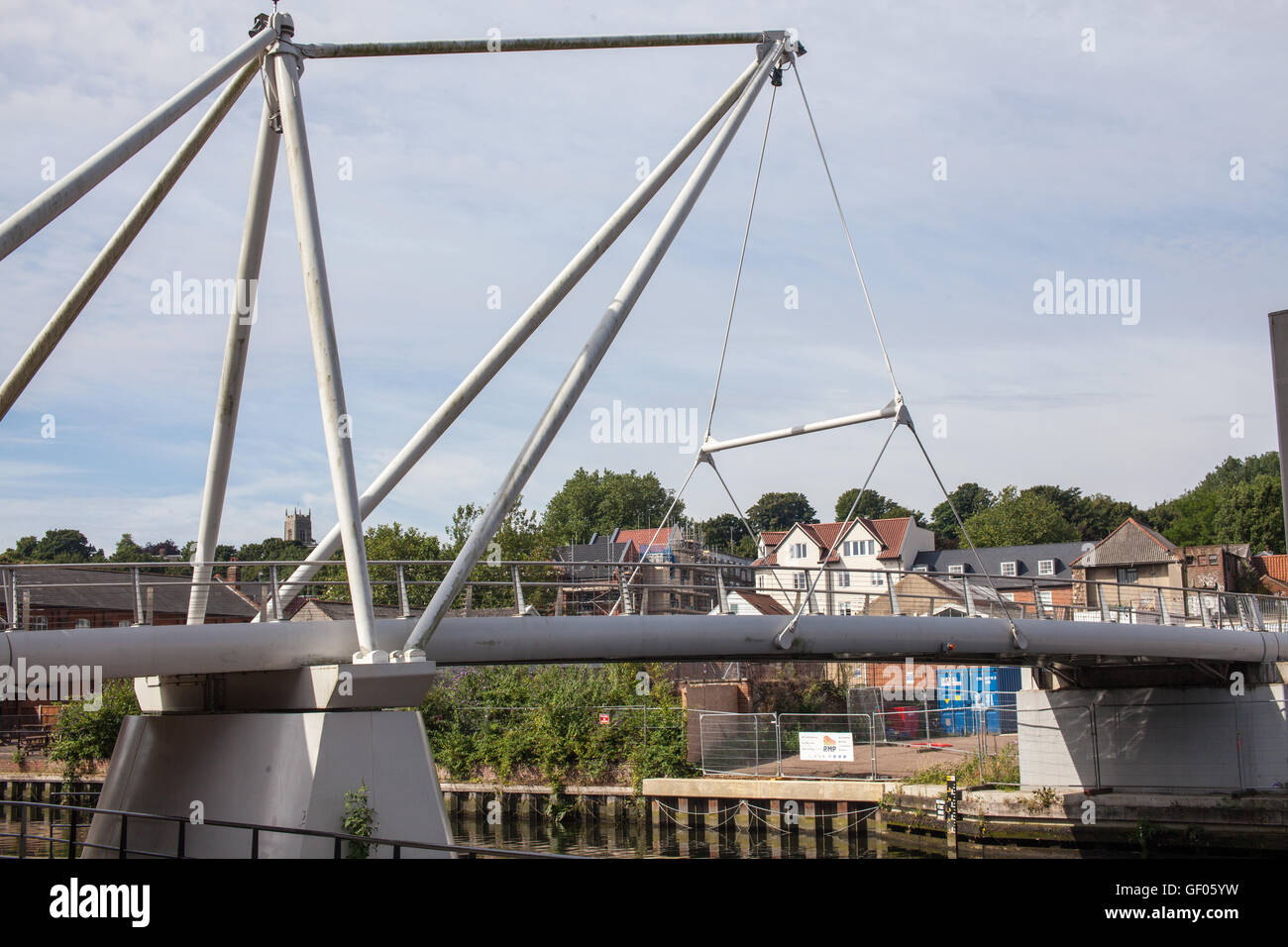 view of along river wensum norwich Novi Sad Friendship Bridge Stock ...