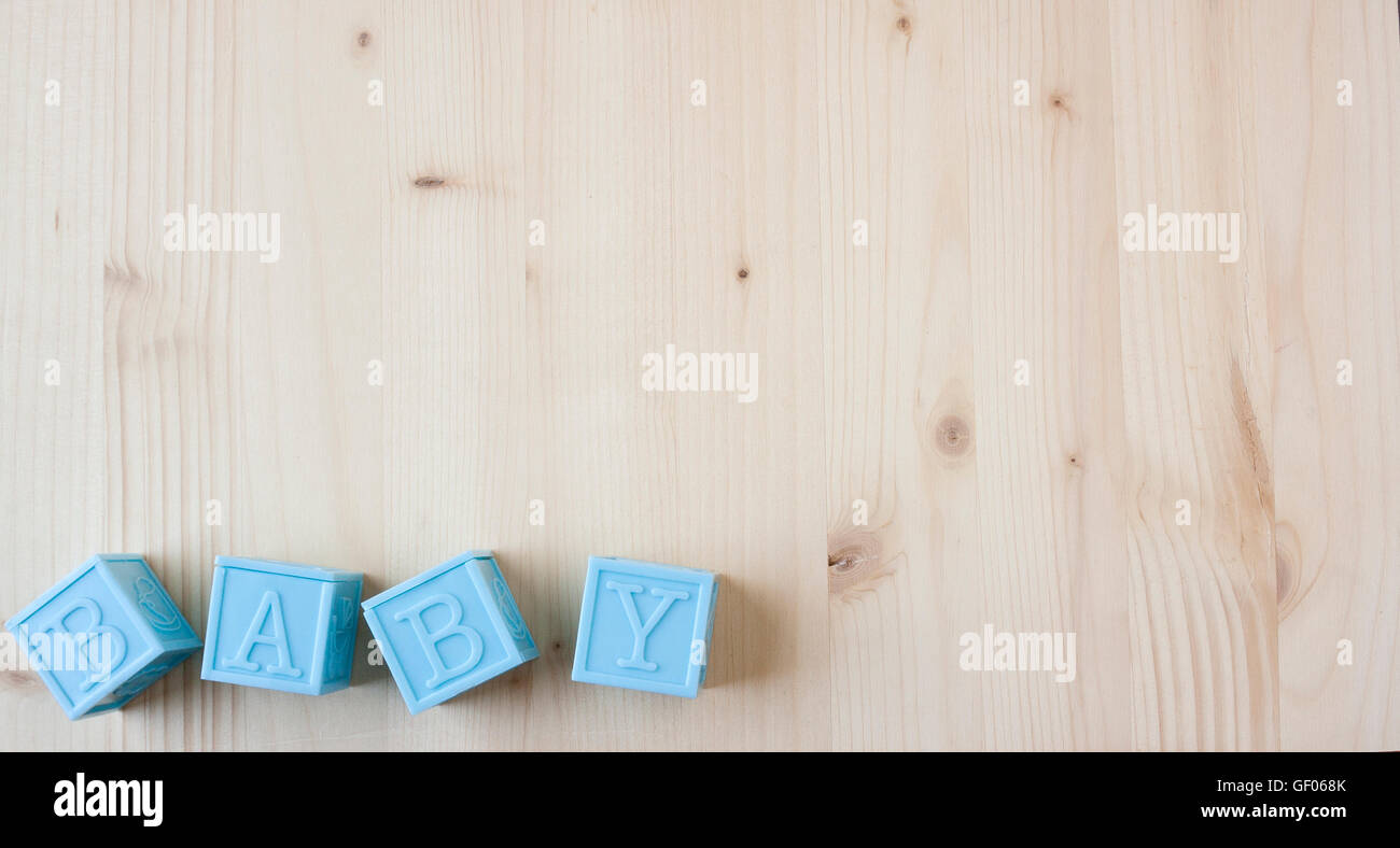 Baby letter blocks word hi-res stock photography and images - Alamy