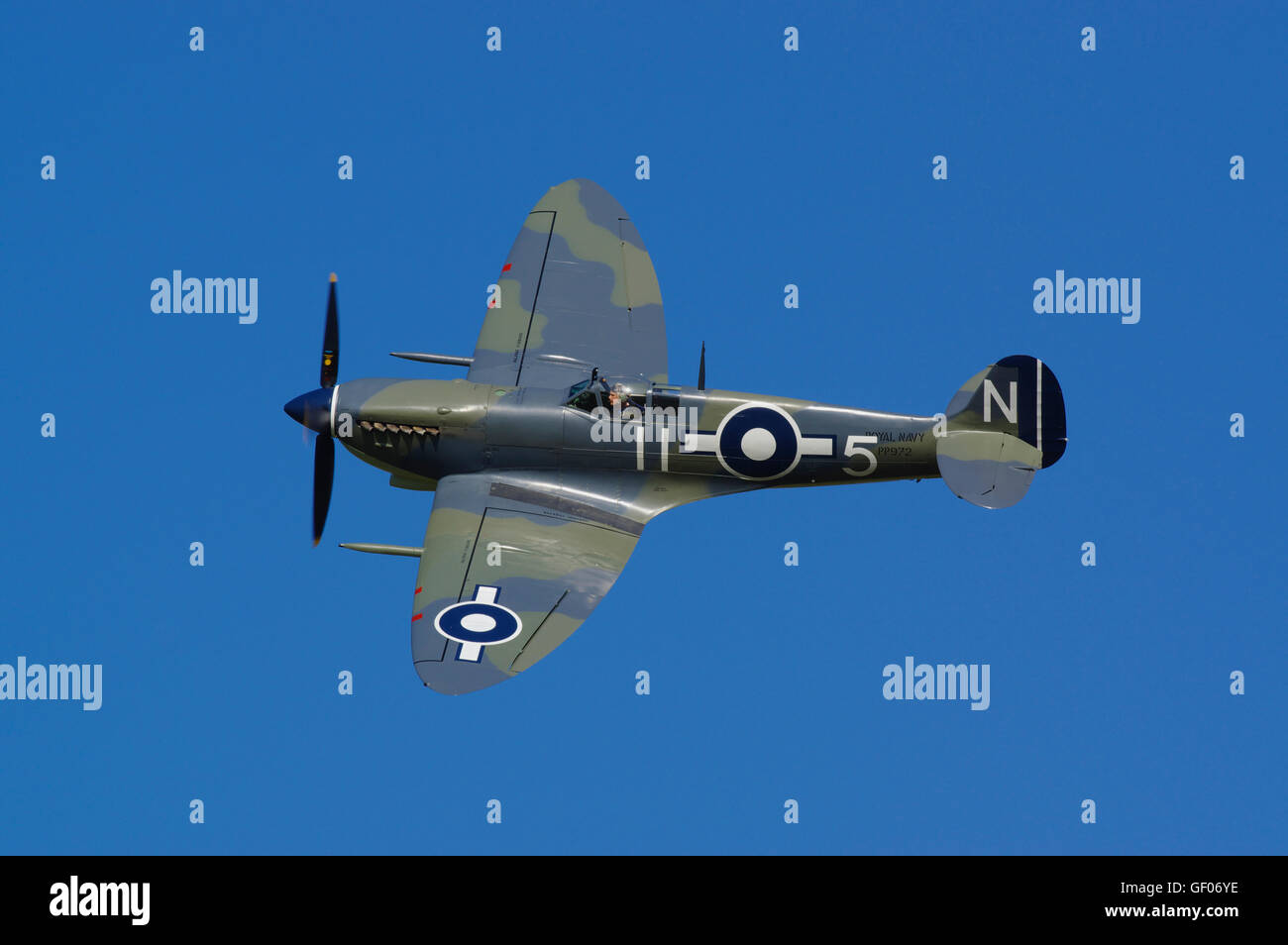 vickers Supermarine Seafire III PP972, at the Victory Show, Cosby Stock ...