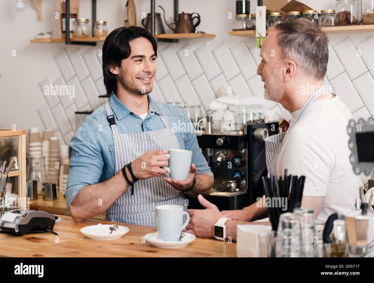 Modern cafe business Stock Photo - Alamy