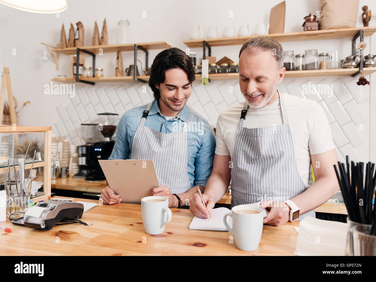 Modern cafe business Stock Photo - Alamy
