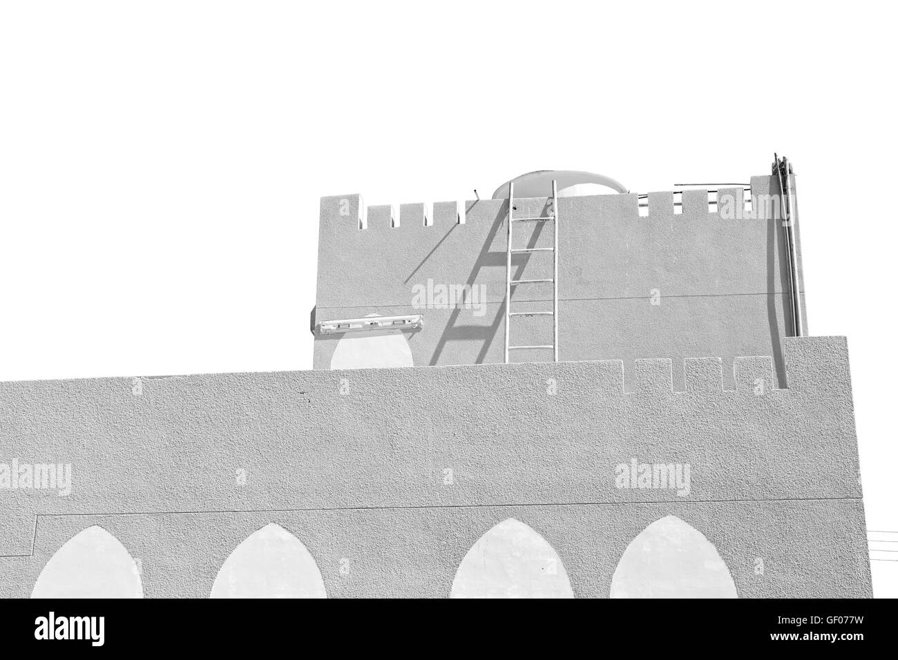 in oman new house brick building the city backgroun sky Stock Photo - Alamy